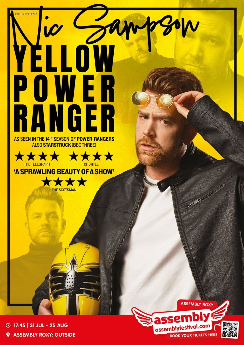 EdFringe 2024 Review: Nic Sampson ‘Yellow Power Ranger’ (Assembly Roxy ...